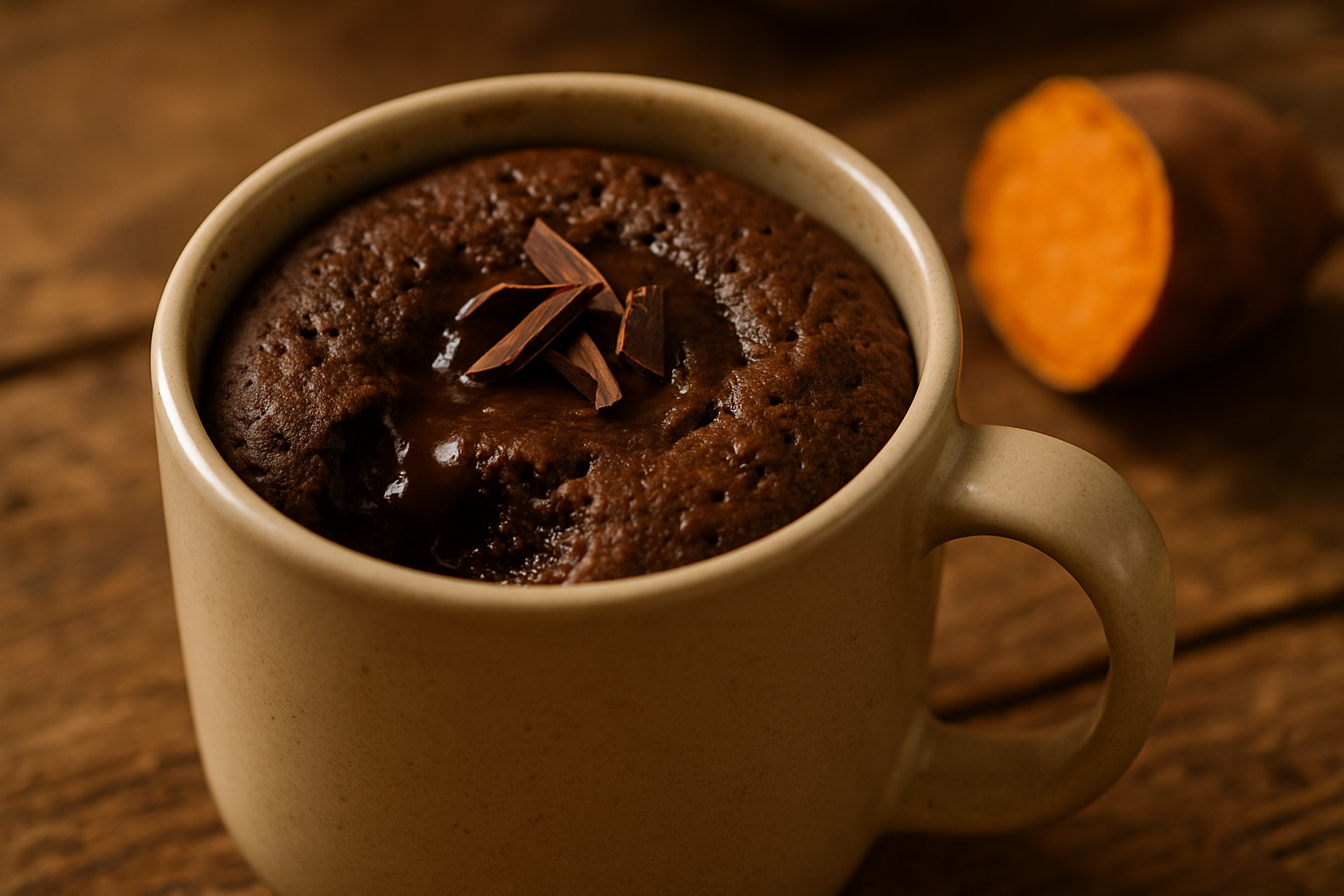 Mug cake chocolat patate douce : dessert fondant – Nutri-efficace